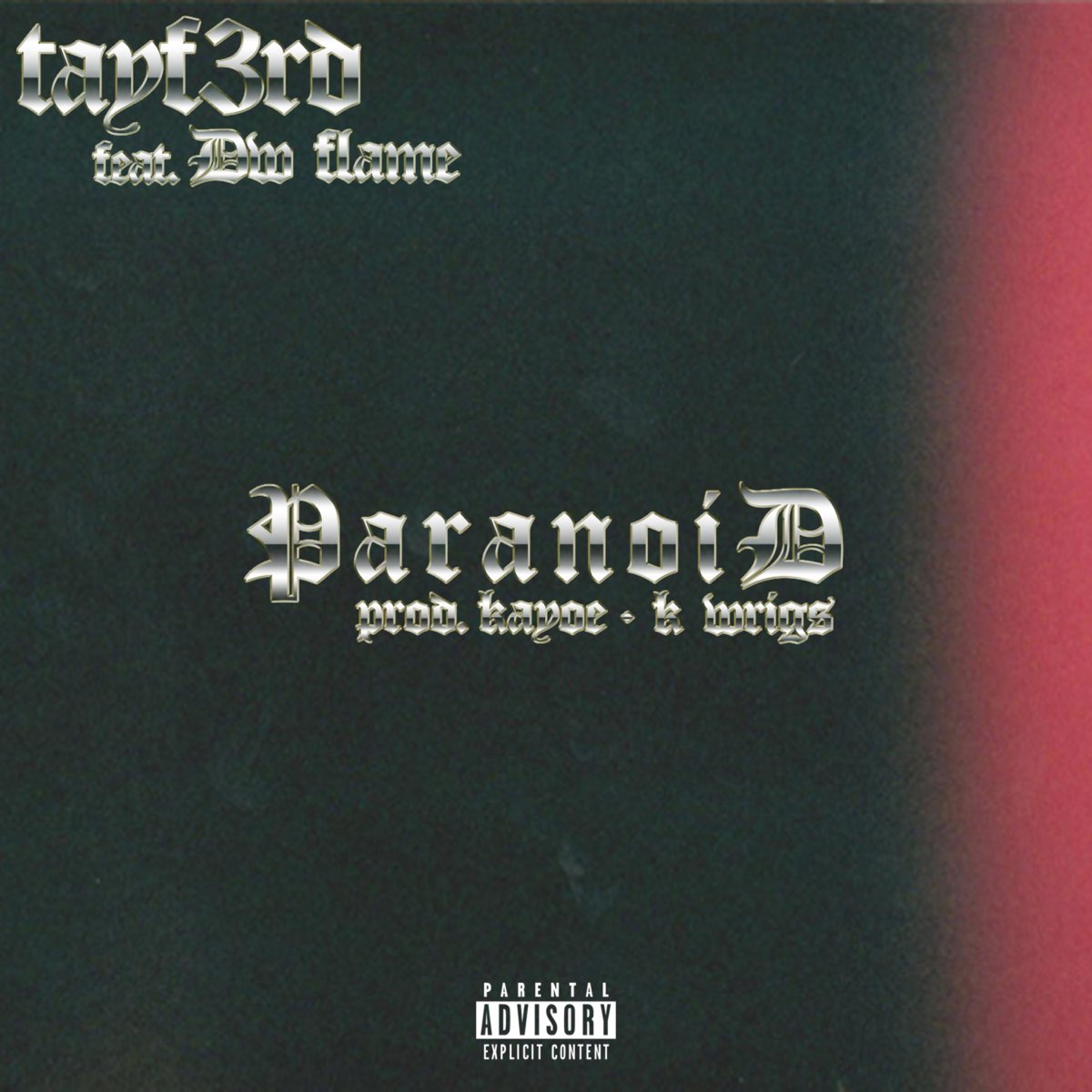 ‎Paranoid (feat. DW Flame) - Single - Album by TayF3rd - Apple Music