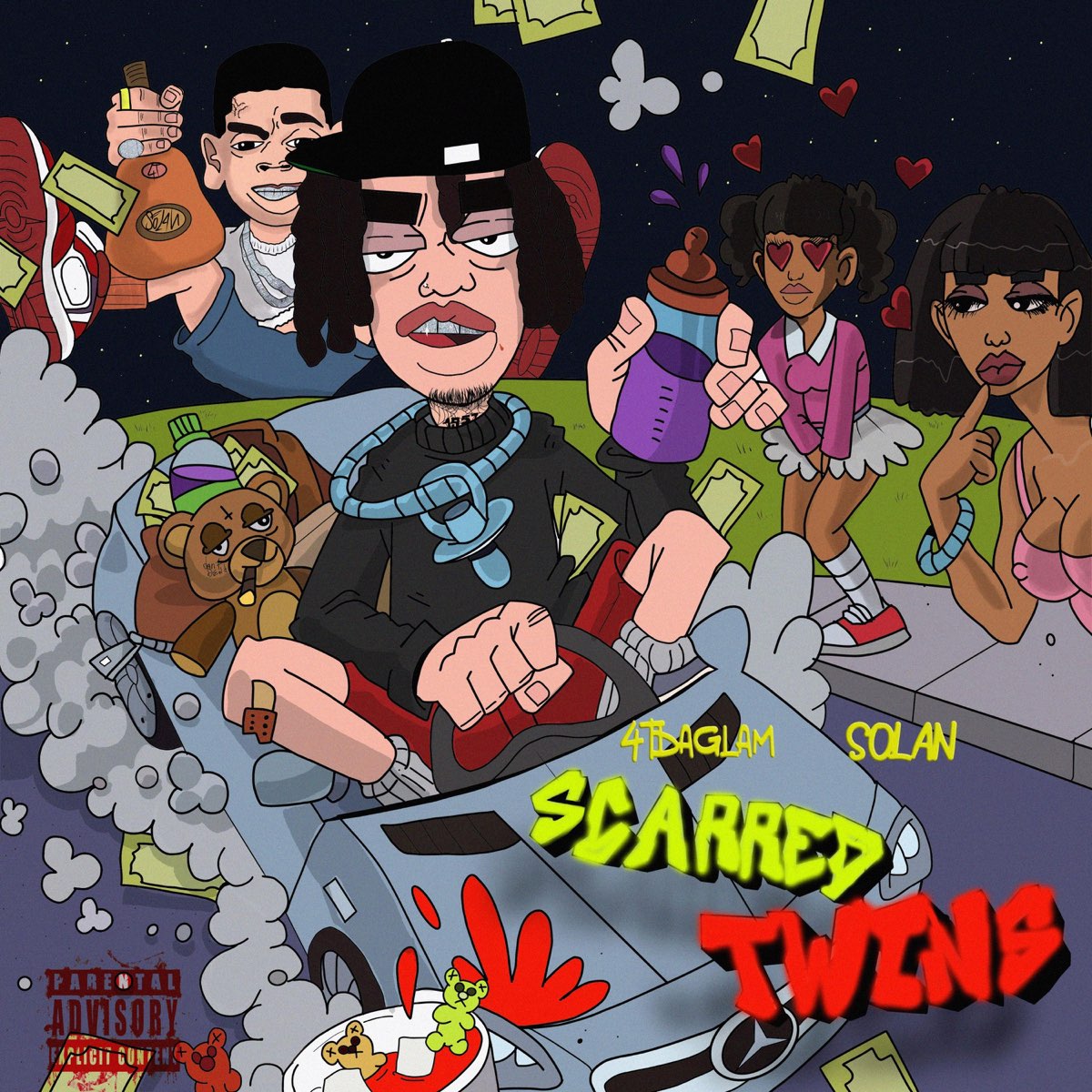 ‎Scarred Twins - Album by 4TDaGlam & Solan MainOppa - Apple Music