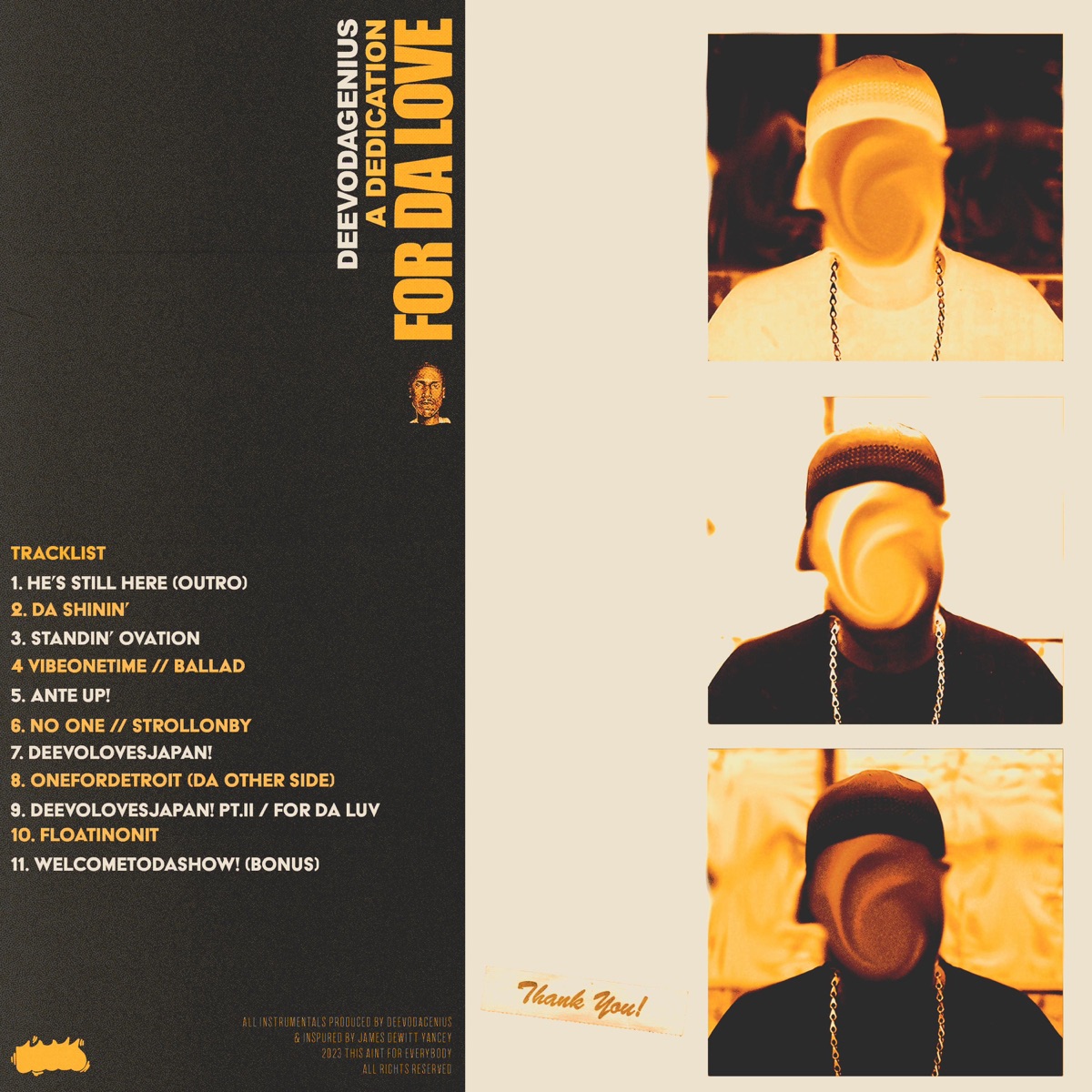 Dedication 3 Tracklist