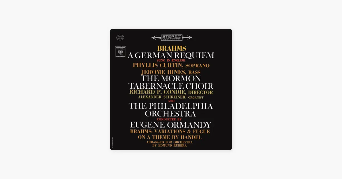 ‎Brahms: A German Requiem (2023 Remastered Version) by Alexander ...