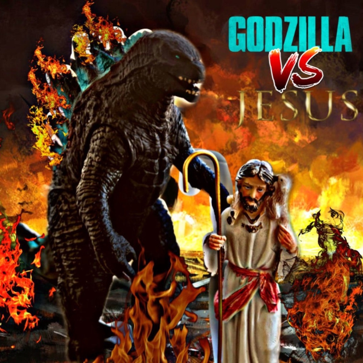 Jesus Vs Godzilla