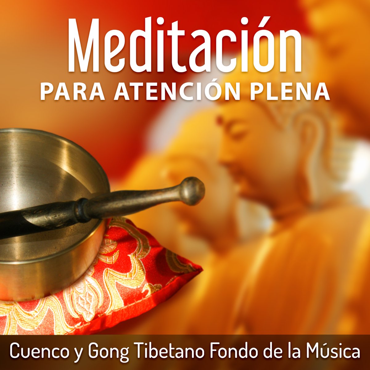 meditación Para Atención Plena Cuenco Y Gong Tibetano Fondo De La