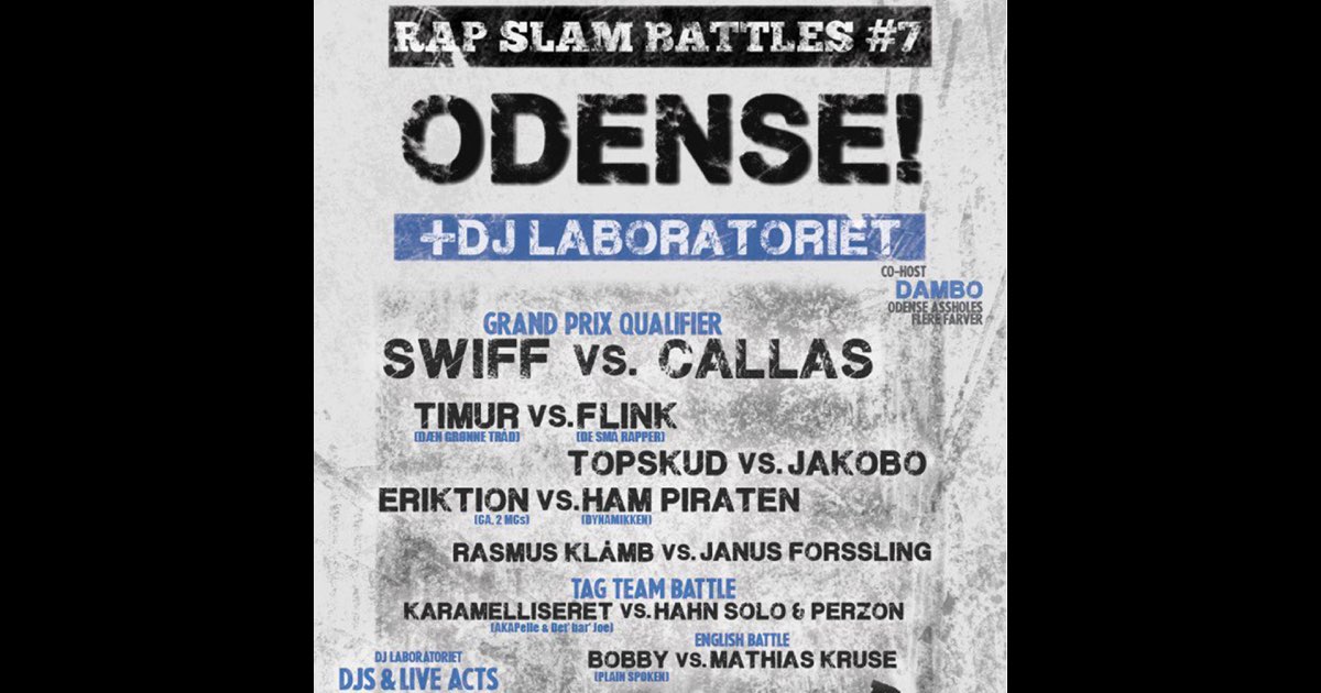 ‎Rap Slam Battles #7: "Odense!" (Co-host: Dambo) - Album by Rap Slam ...