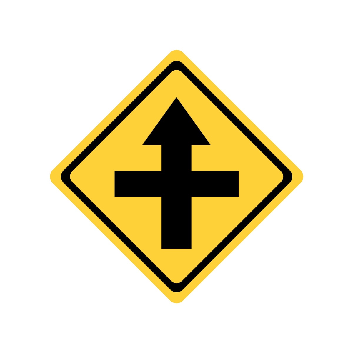 Side Road Ahead Sign