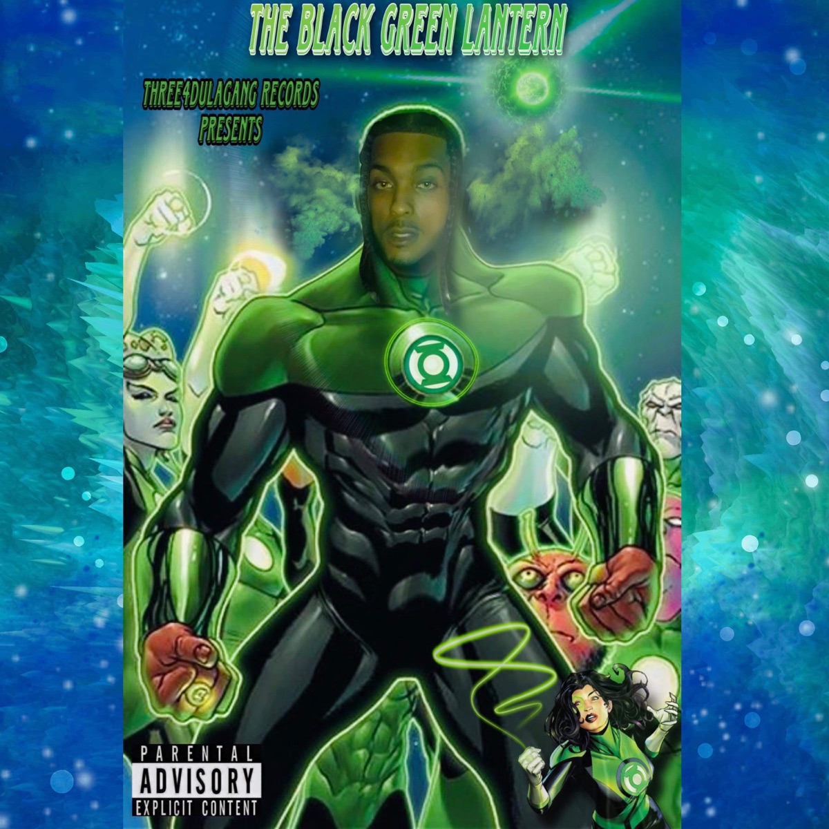 Black Green Lantern Artwork