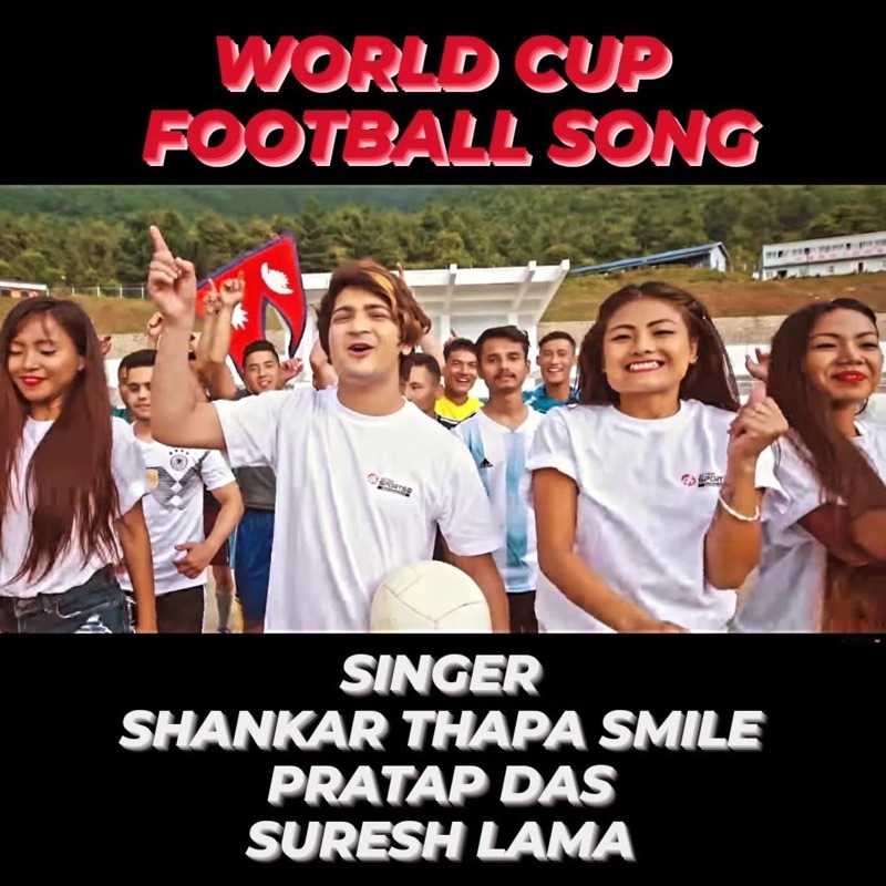 World Cup Football. Shankar Thapa smile, Pratap Dash & Suresh Lama ...