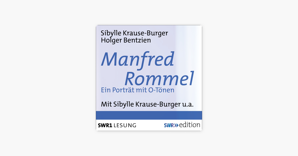 ‎Manfred Rommel: Ein Porträt mit O-Tönen on Apple Books
