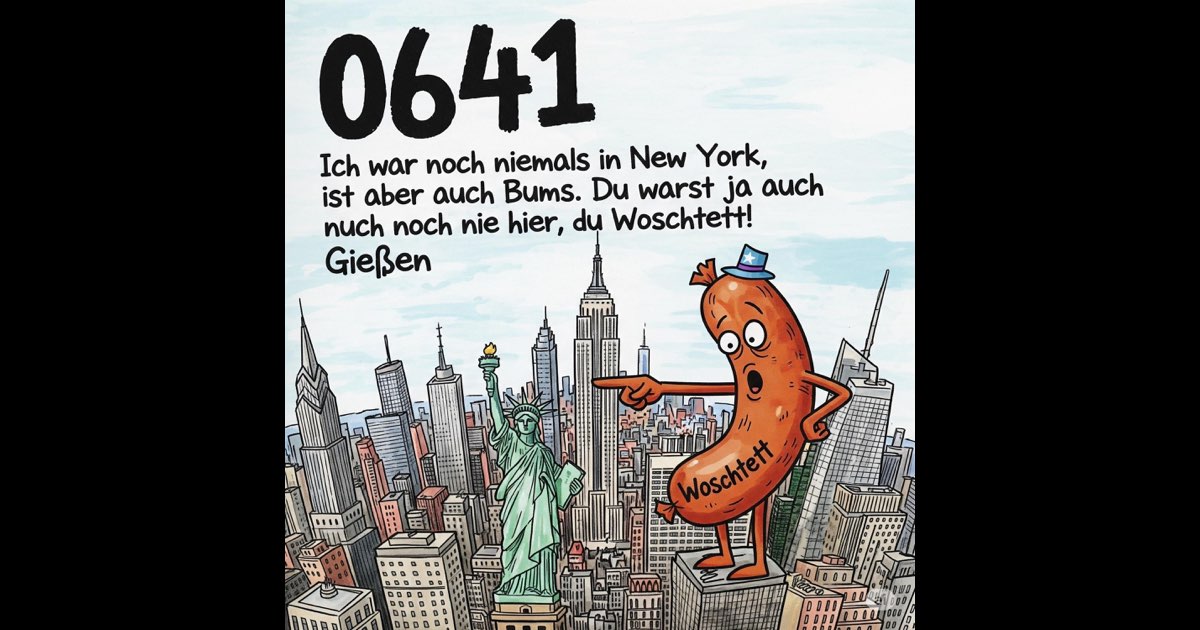 ‎Ich war noch niemals in New York, ist mir aber auch Bums (Woschtfett ...
