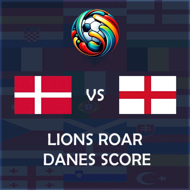 Lions Roar, Danes Score (Denmark vs England UEFA EURO 2024 Match Song ...