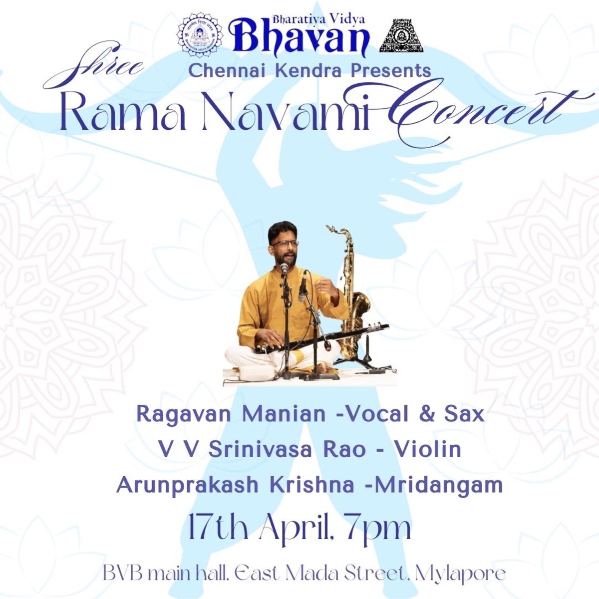 Sri Ramanavami Live at the Bhavan Auditorium Chennai 2024” álbum de ...