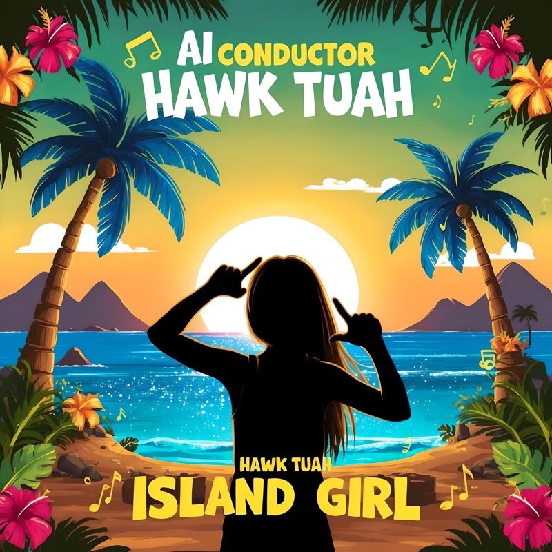 Hawk Tuah Island Girl (Beach Party) - AI Conductor: Song Lyrics, Music ...