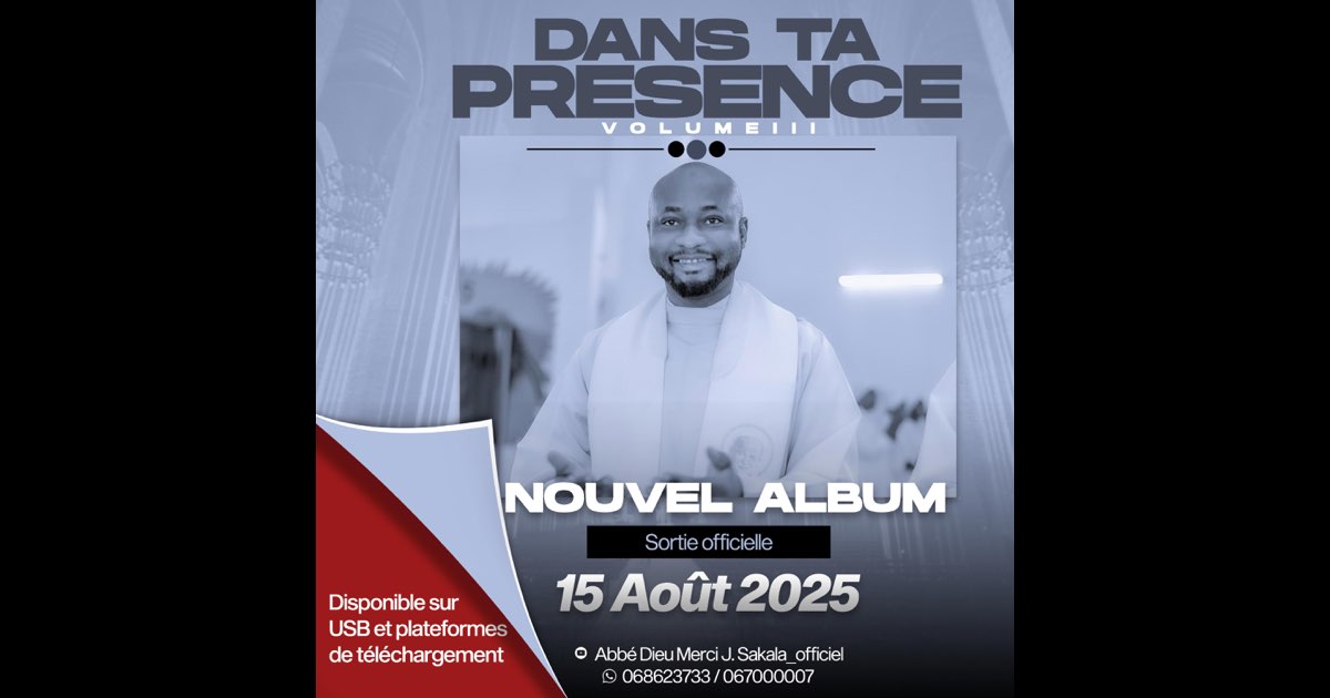 ‎DANS TA PRESENCE, Vol. 3 – Album par Abbé Dieu Merci SABI – Apple Music