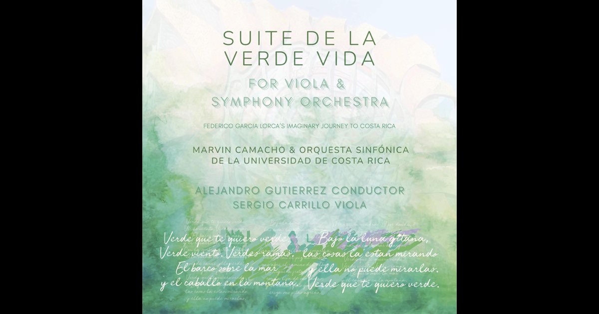 ‎Suite De La Verde Vida For Viola & Symphony Orchestra Federico García ...