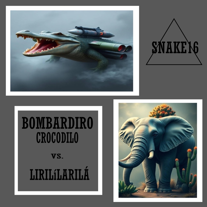 BOMBARDIRO CROCODILO vs. LIRILÍLARILÀ - Snake16: Song Lyrics, Music ...
