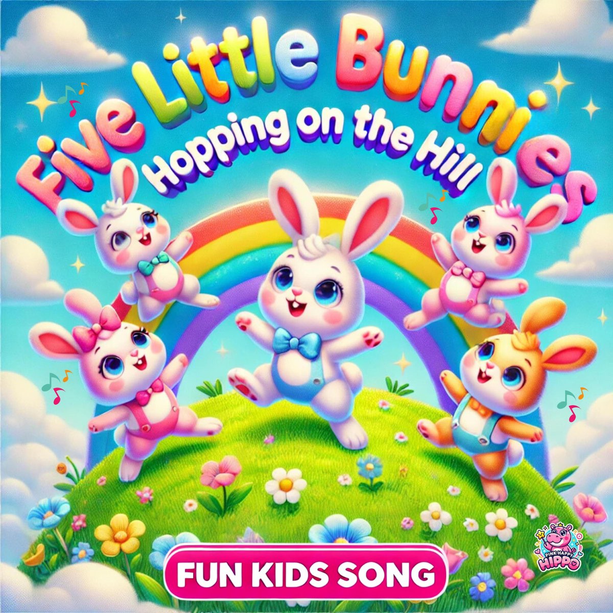 ‎Five Little Bunnies Hopping On The Hill - Single - Album by Pink Happy ...
