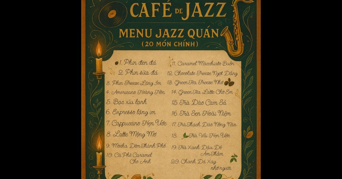‎Café de Jazz: Album Jazz Quán Menu Chính 20 Đồ Uống – Album par ...