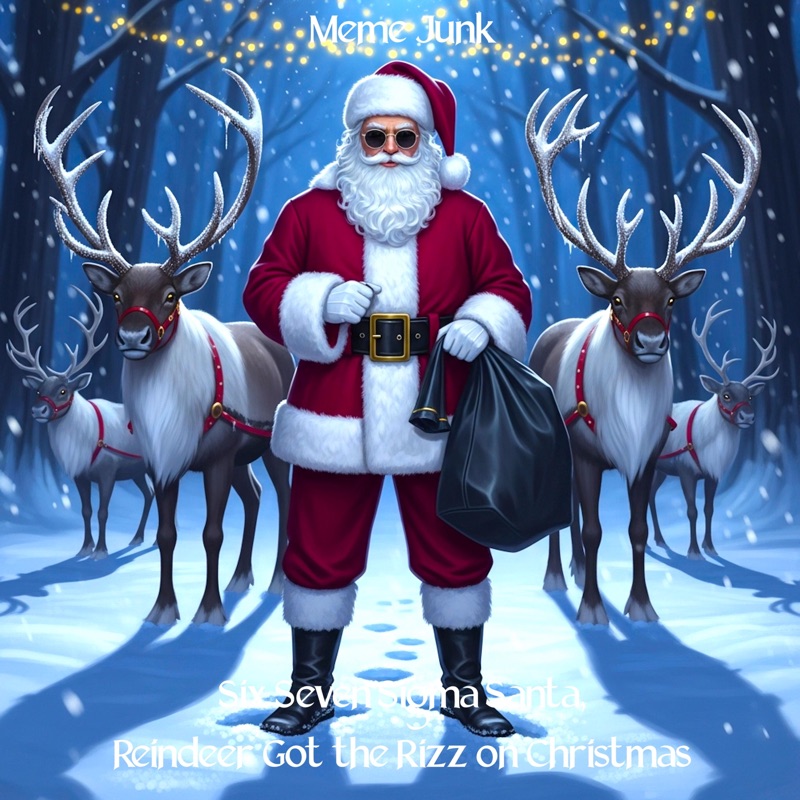 Six Seven Sigma Santa, Reindeer Got the Rizz (Alternate Version) - Meme ...