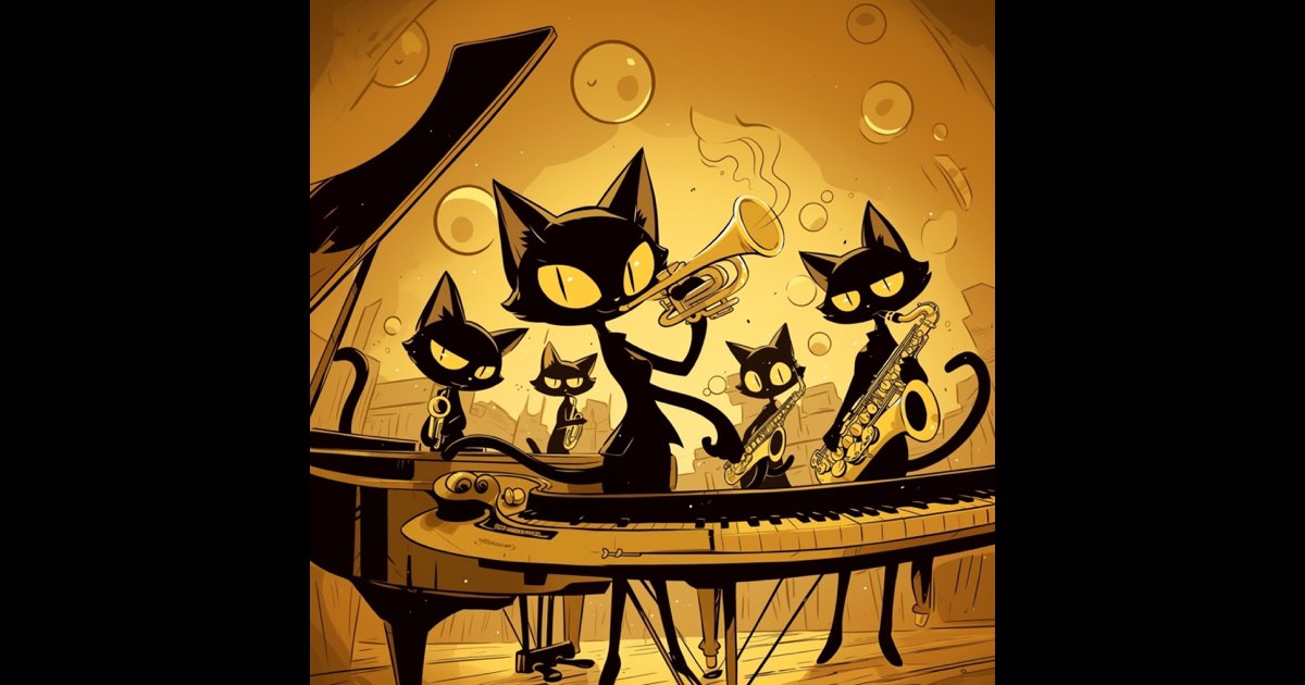 ‎Black Cats & Deep Bass Elegant Groove Jazz Night - Album by jij ~ Cat ...