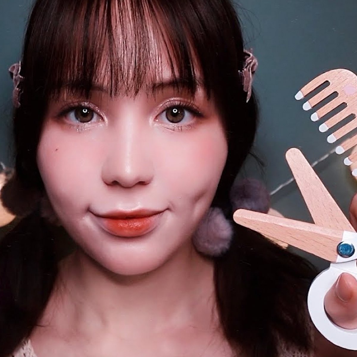 Japanese ASMR - Layered Sounds, Doing Your Wooden Makeup & Hair - Doll ...