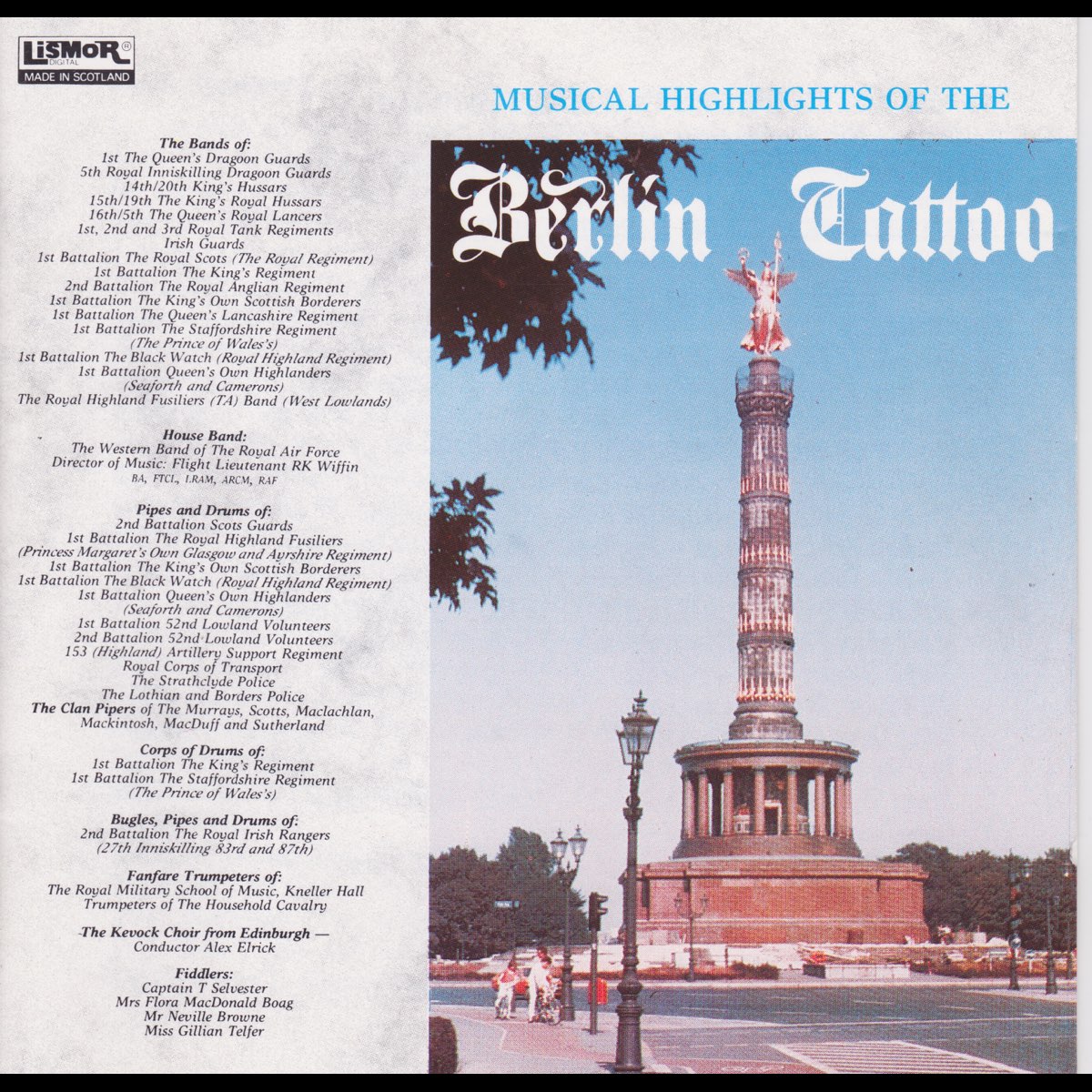 ‎Highlights of the Berlin Tattoo 1988 - Album by Massed Bands: Pipes ...