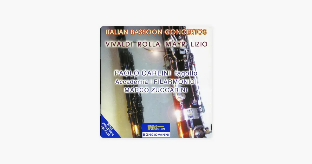 ‎Italian Bassoon Concertos by Marco Zuccarini — Apple Music Classical