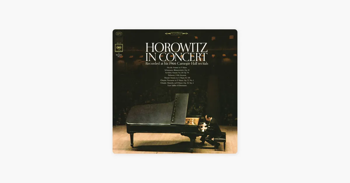 ‎Horowitz in Concert - Recorded at his 1966 Carnegie Hall Recitals by ...