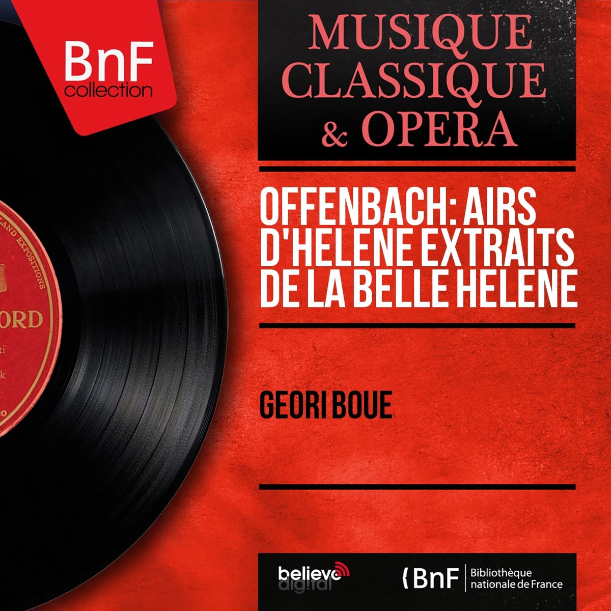 ‎Альбом «Offenbach: Airs d'Hélène extraits de La belle Hélène (Mono ...