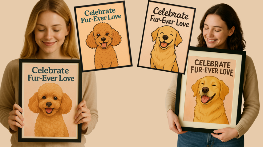 Fur Ever Mothers Day Posters - Special Event by Cartoon Poster Maker ...
