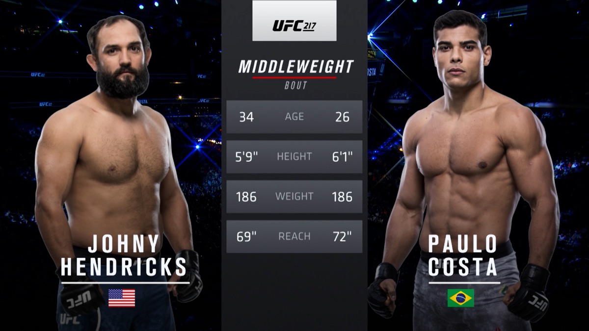 ‎UFC 217: Johny Hendricks vs. Paulo Costa - UFC 2010s (Series 2017 ...