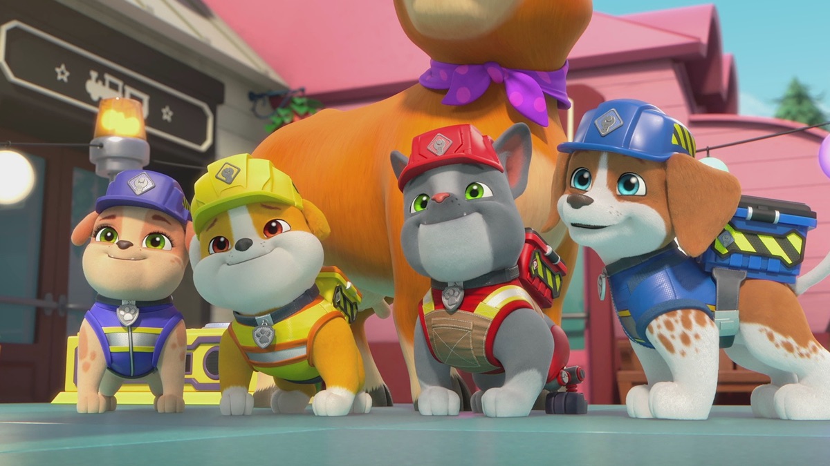 The Crew Builds a Train Station / Sparkle Sign - Rubble & Crew (Series ...