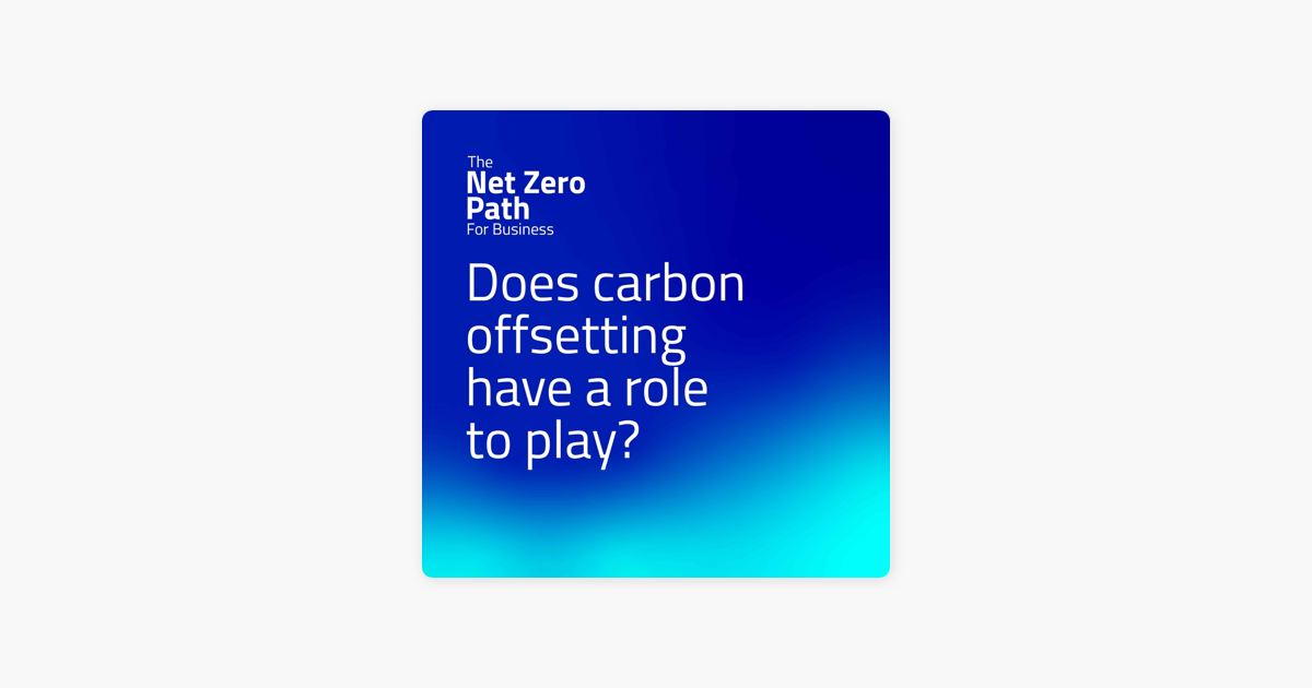 ‎The Net Zero Path For Business: 6. Does carbon offsetting have a role ...