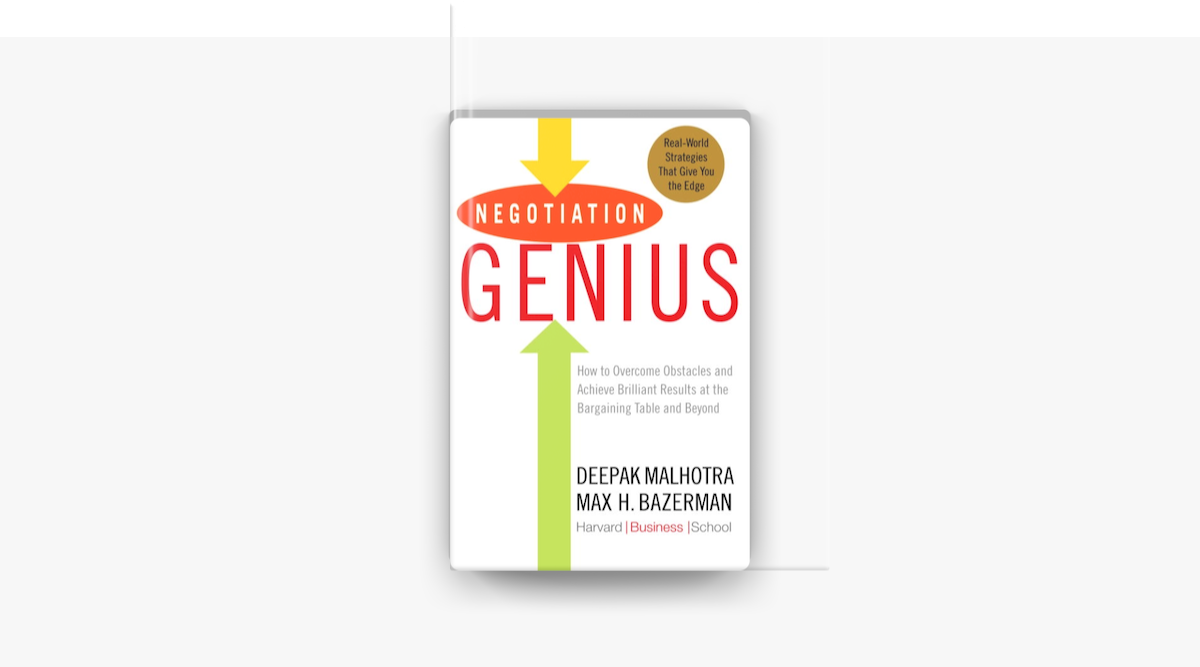 ‎Negotiation Genius by Deepak Malhotra & Max Bazerman on Apple Books