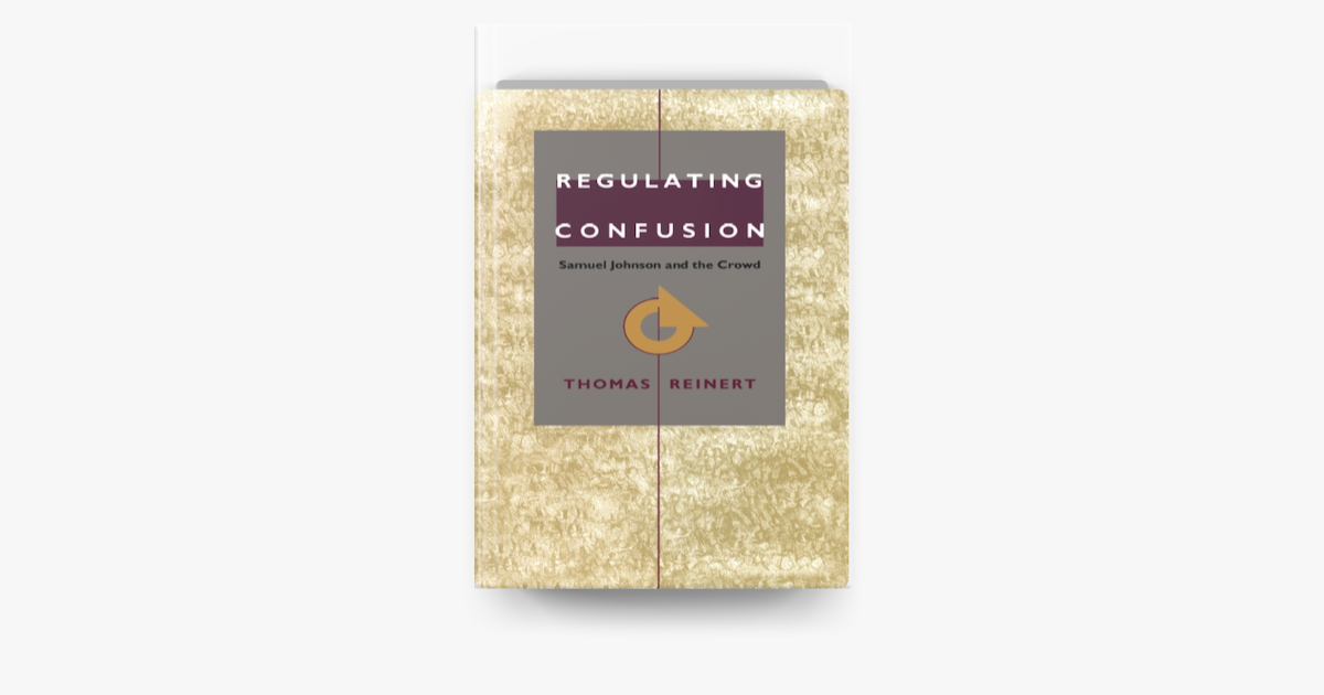 ‎Regulating Confusion by Thomas Reinert on Apple Books