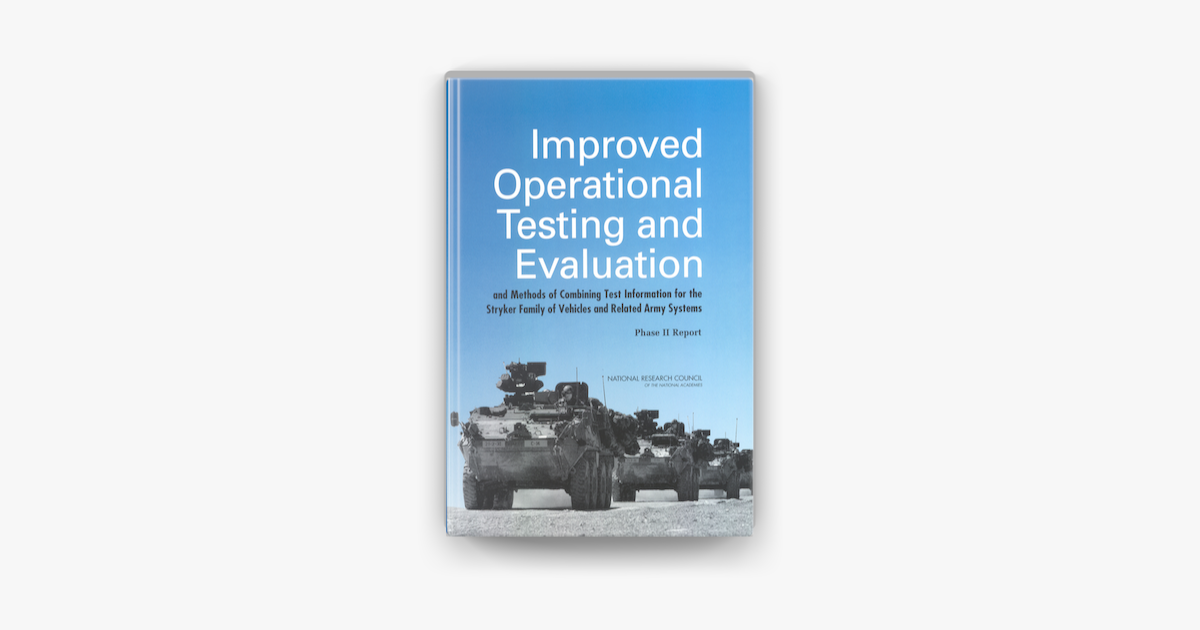 ‎Improved Operational Testing and Evaluation and Methods of Combining ...