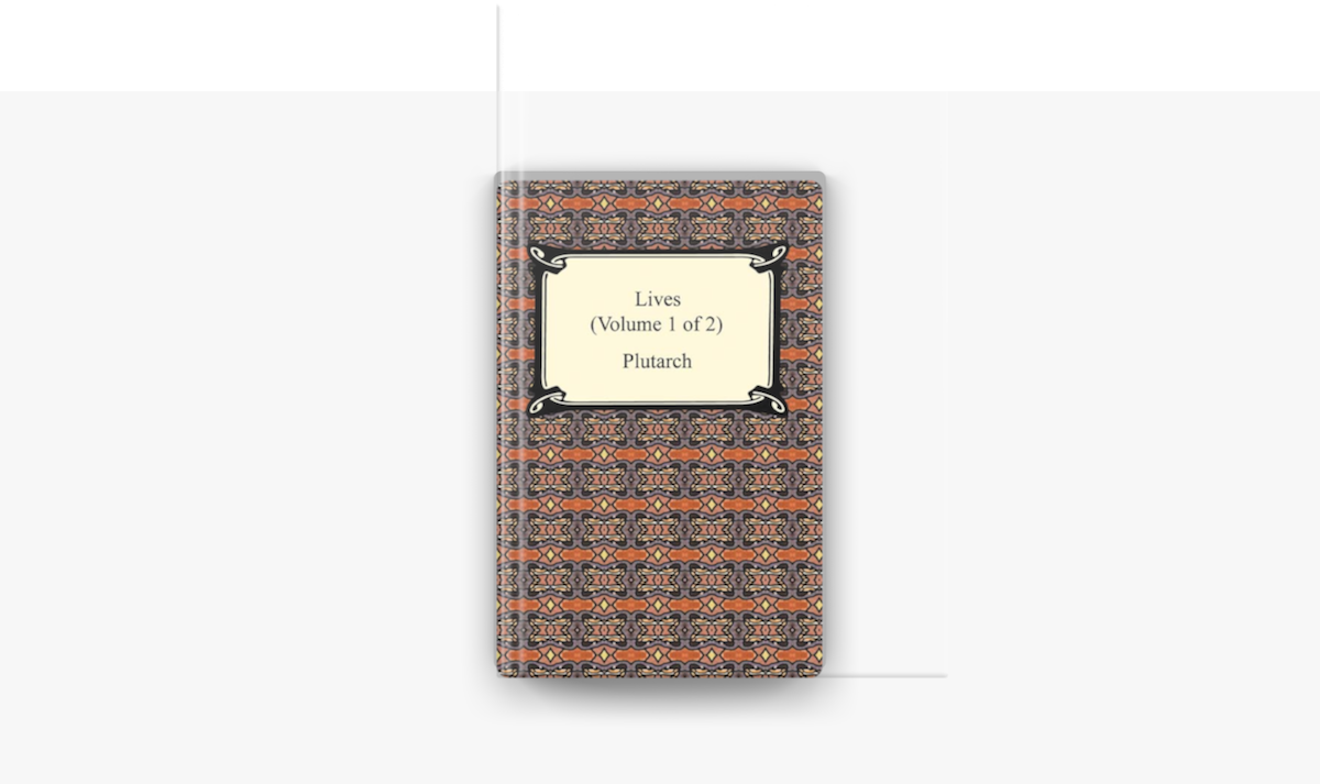 ‎Plutarch's Lives (Volume 1 of 2) by Plutarch on Apple Books