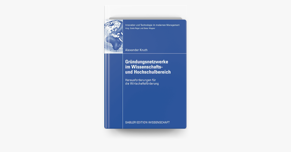 ‎Gründungsnetzwerke im Wissenschafts- und Hochschulbereich sur Apple Books