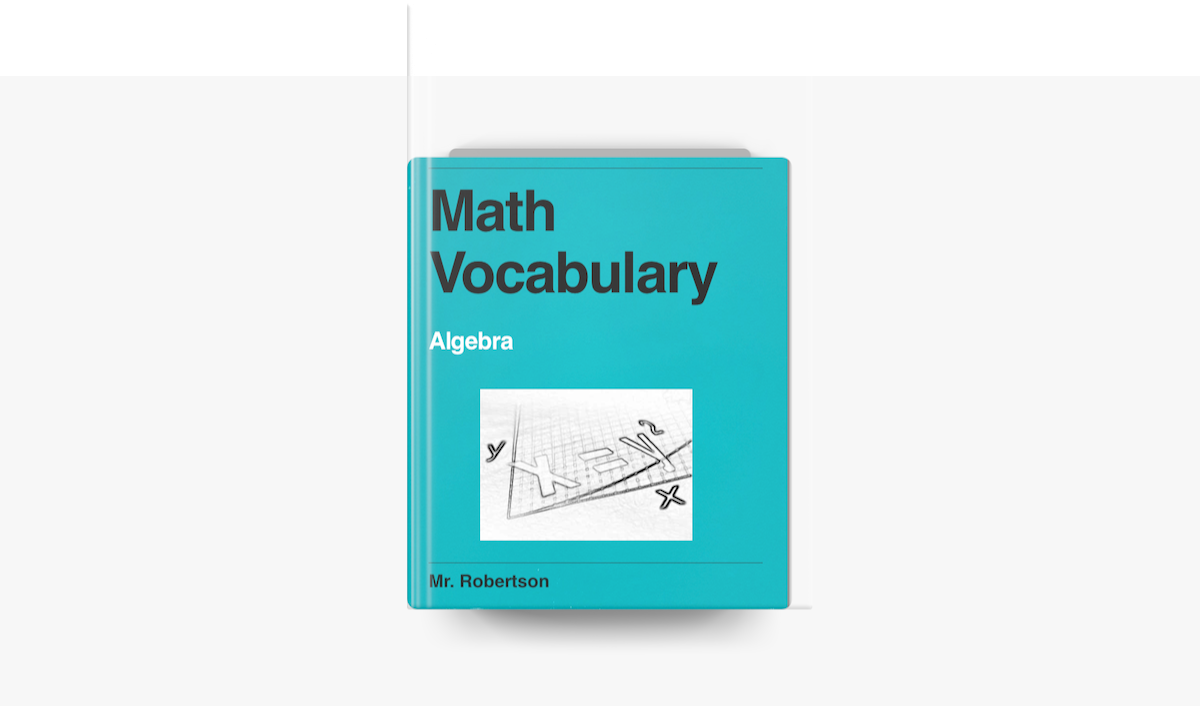 ‎Math Vocabulary by Judd Robertson on Apple Books