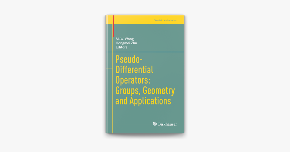 ‎pseudo Differential Operators Groups Geometry And Applications En Apple Books