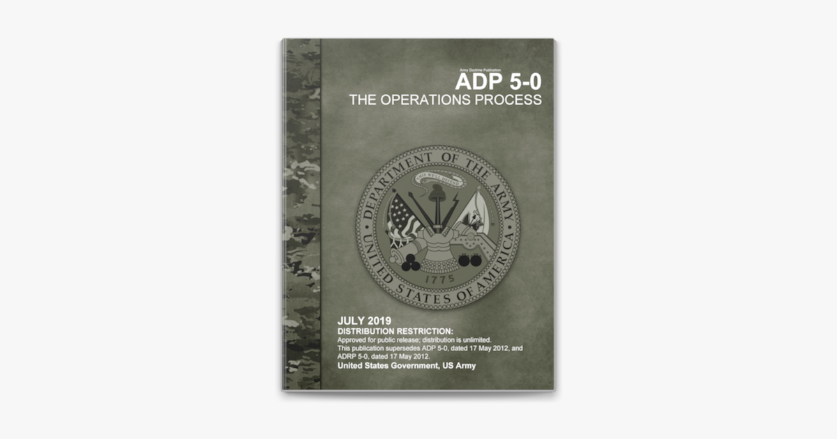 ‎Army Doctrine Publication ADP 5-0 The Operations Process July 2019 by ...
