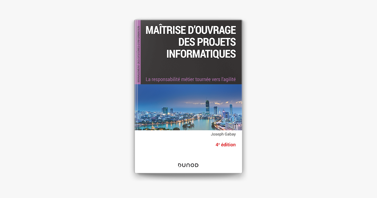 ‎Maîtrise d'ouvrage des projets informatiques - 4e éd. của Joseph Gabay ...