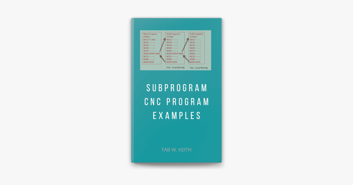 ‎Subprogram CNC Program Examples by Tab W. Keith on Apple Books