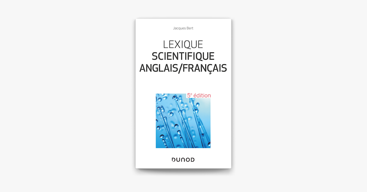 ‎Lexique scientifique anglais/français - 5e éd. on Apple Books