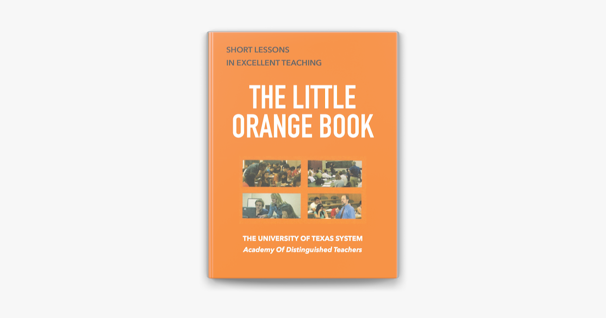 ‎THE LITTLE ORANGE BOOK by University of Texas System Academy of ...