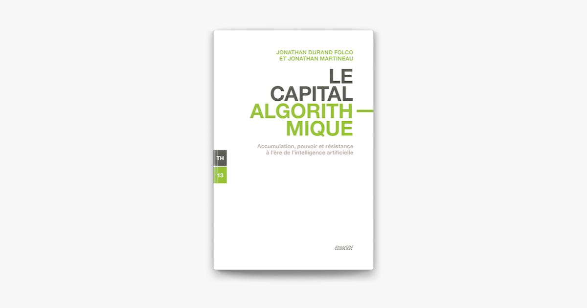‎Le capital algorithmique on Apple Books