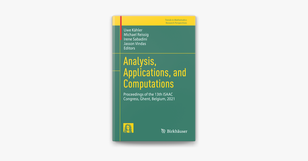 ‎Analysis, Applications, and Computations by Uwe Kähler, Michael ...