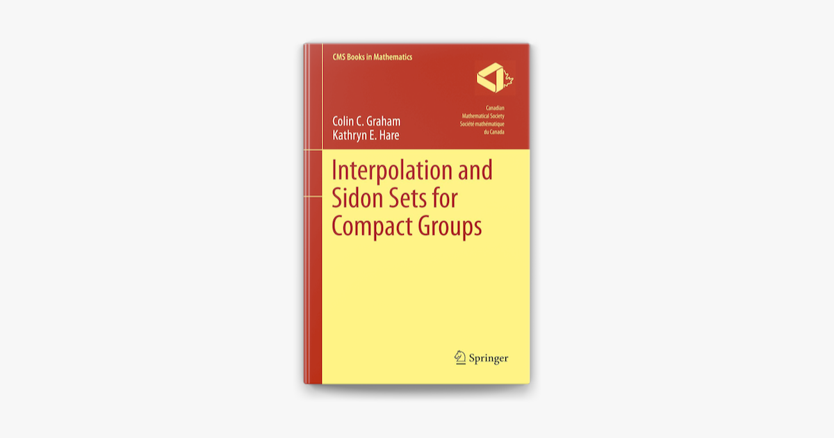 ‎Interpolation and Sidon Sets for Compact Groups de Colin Graham ...