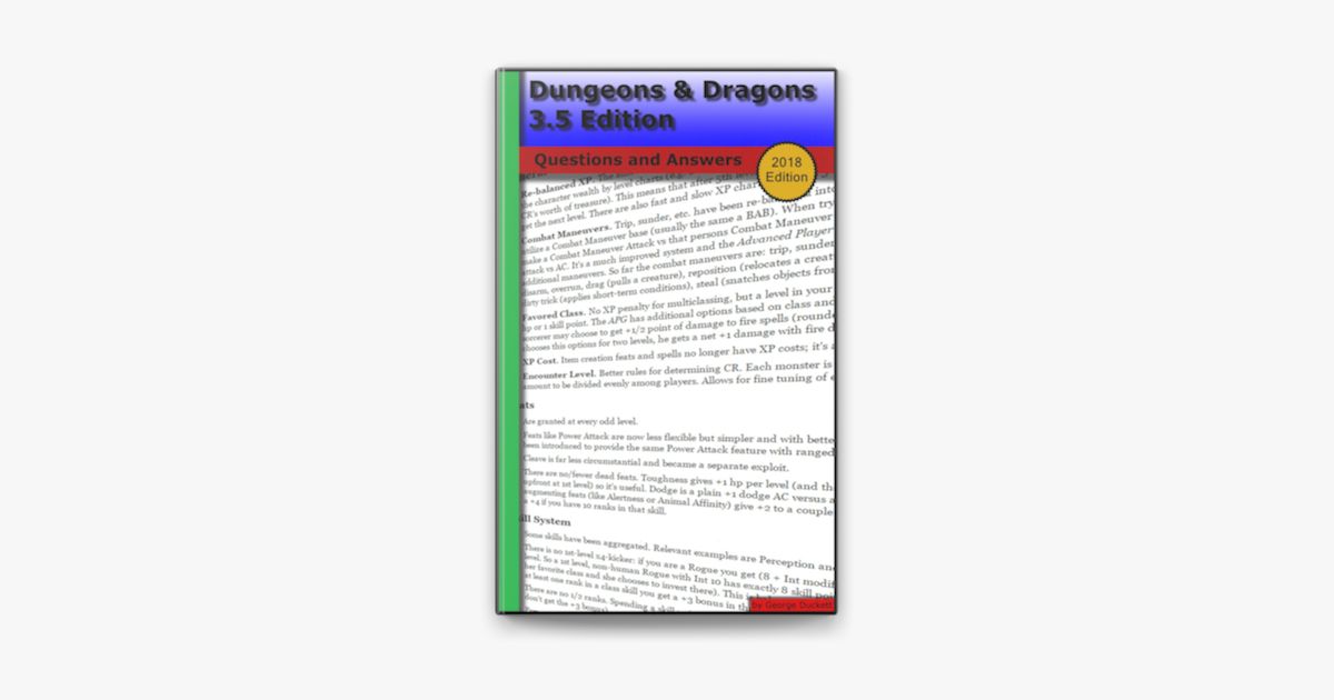 ‎Dungeons & Dragons 3.5 Edition: Questions and Answers của George ...