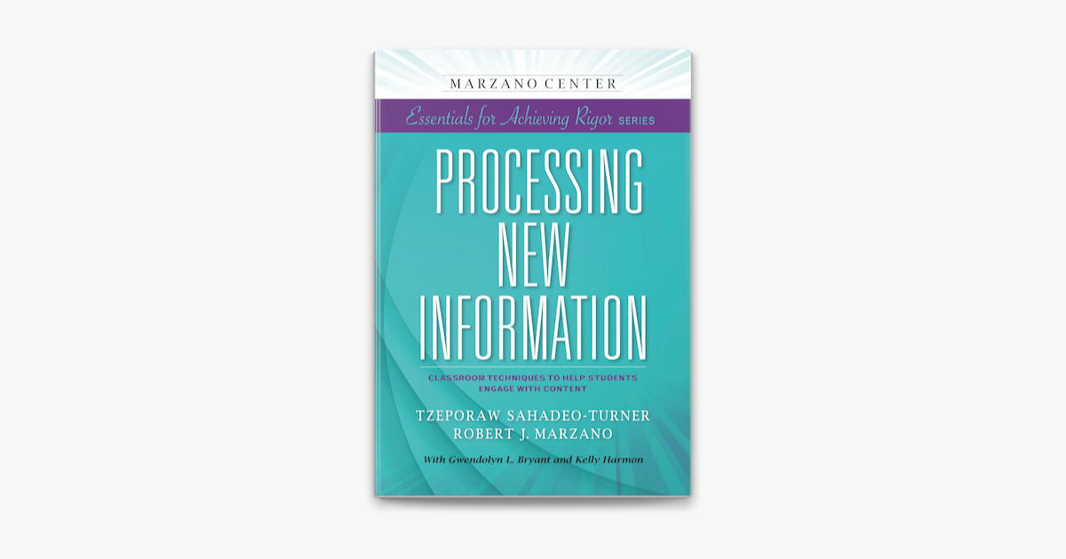 ‎Processing New Information: Classroom Techniques to Help Students ...