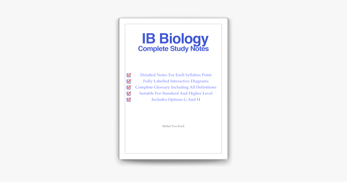 ‎IB Biology Study Guide by Michel Yves Koch on Apple Books