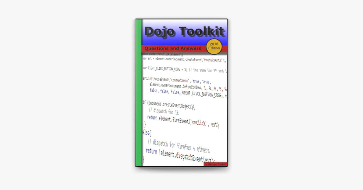 ‎Dojo Toolkit: Questions and Answers by George Duckett on Apple Books